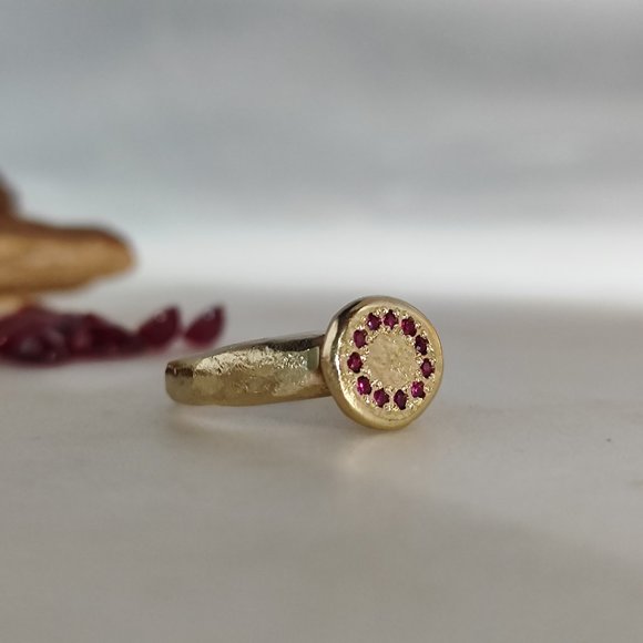 Anat Perez | Jewelry | Signet Ring 4k Solid Yellow Gold Signet Ring ...